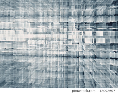Abstract tech grid - digitally generated image - Stock Illustration ...