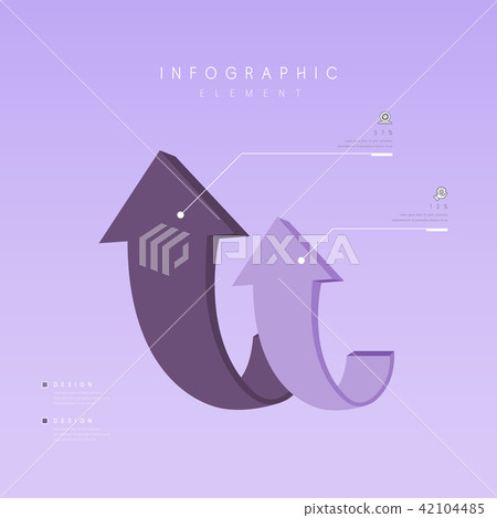 Violet color infographic diagram - Stock Illustration [42104485] - PIXTA