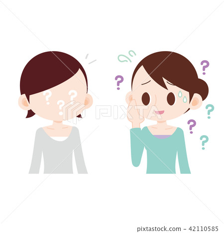 Female face with loss of facial expression ·... - Stock Illustration ...