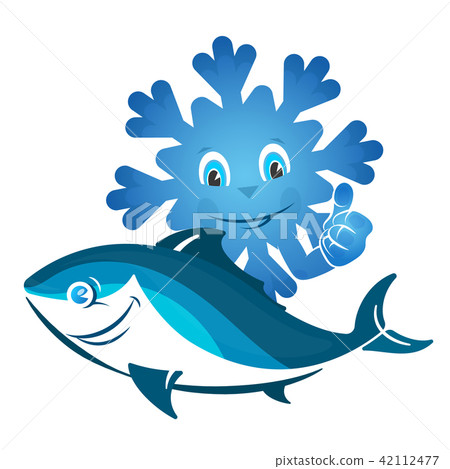 Frozen fish symbol - Stock Illustration [42112477] - PIXTA
