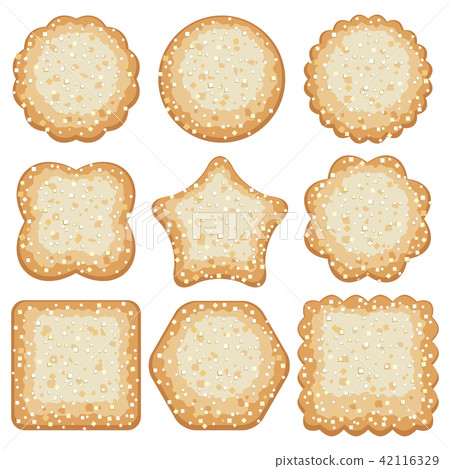 vector set of sugar cookies - Stock Illustration [42116329] - PIXTA