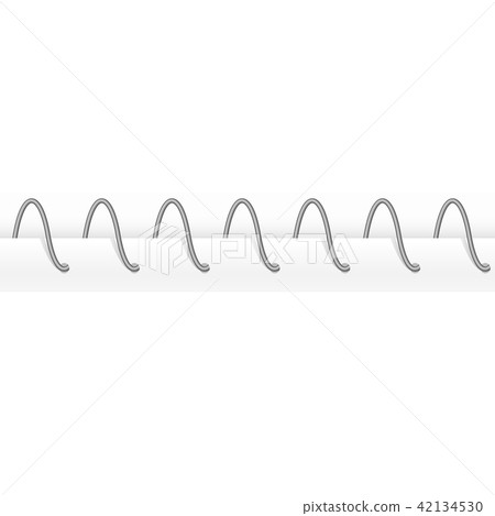 Notebook spiral wire - binder border design line - Stock Illustration ...
