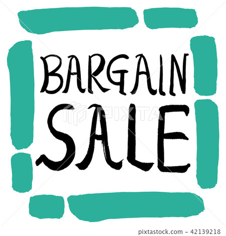 Calligraphy: BARGAIN SALE- (A) -Design... - Stock Illustration ...