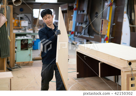 Carry factory craftsmen and carpenter workers - Stock Photo [42150302 ...