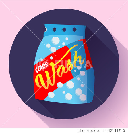 vector cartoon washing powder, laundry powder... - Stock Illustration ...