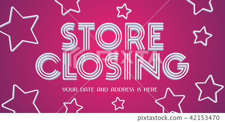 Store closing sale vector illustration, background - Stock Illustration ...