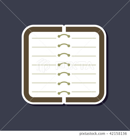 paper sticker on stylish background notebook - Stock Illustration ...