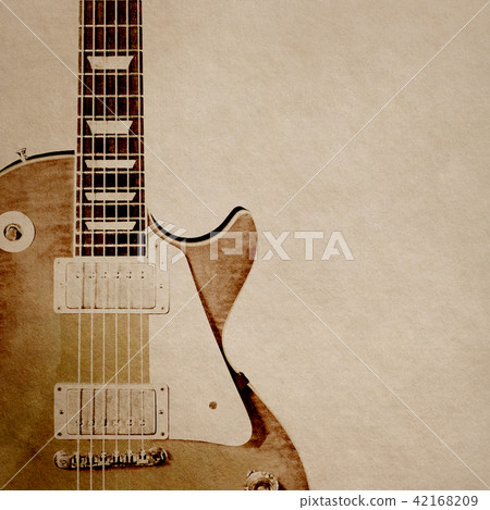 Background - Paper - electric guitar - Stock Illustration [42168209 ...