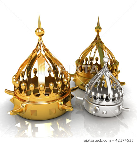 Crown. 3d render - Stock Illustration [42174535] - PIXTA