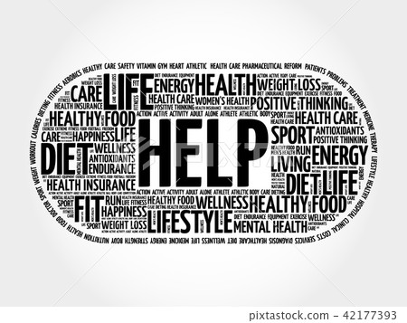 HELP word cloud collage - Stock Illustration [42177393] - PIXTA