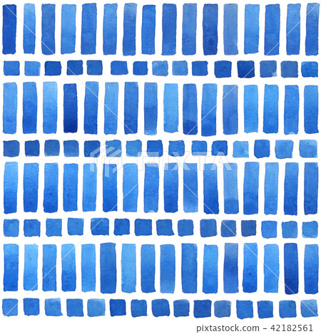 Watercolor geometric background in blue - Stock Illustration [42182561 ...