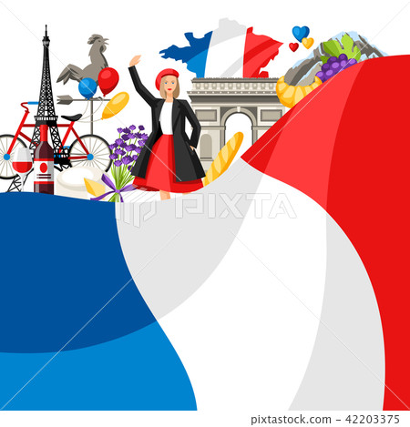 France background design. - Stock Illustration [42203375] - PIXTA