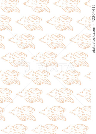 Running wild boar pattern background... - Stock Illustration [42204413 ...