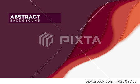 Abstract paper cut forms, multi layers design - Stock Illustration ...