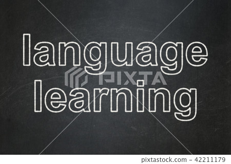 Learning concept: Language Learning on... - Stock Illustration ...