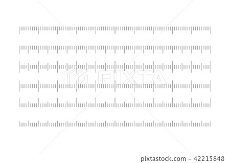 Set of horizontal rulers - lenght and size... - Stock Illustration ...
