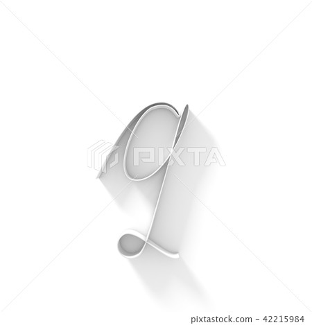 Long shadow handwritten font LETTER Q 3D - Stock Illustration [42215984 ...
