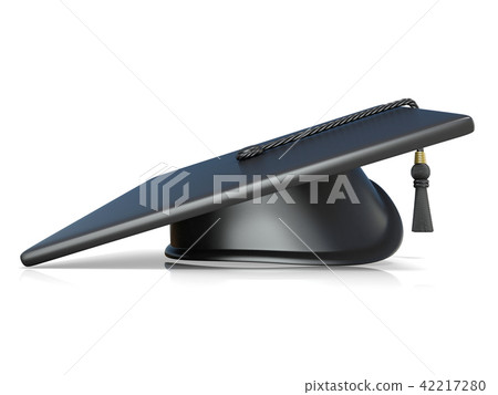 Graduation cap, side view. 3D - Stock Illustration [42217280] - PIXTA