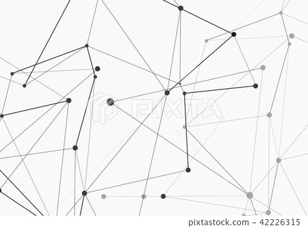 Connected abstract pattern with dots on... - Stock Illustration ...