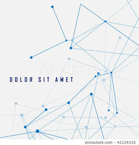 Connected abstract pattern with dots on... - Stock Illustration [42226328] - PIXTA