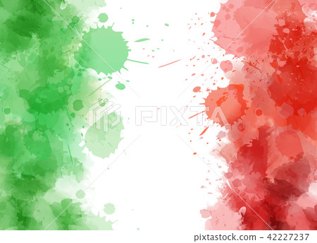 Abstract watercolor Italy flag - Stock Illustration [42227237] - PIXTA