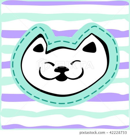 Hand Drawn Doodle Cat Icon - Stock Illustration [42228733] - PIXTA