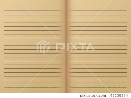 Open the paper pages background. Brown paper. - Stock Illustration ...