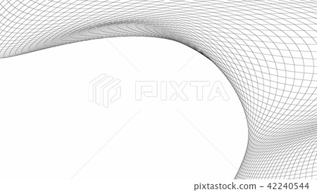 Digital data and network connection curved lines - Stock Illustration ...