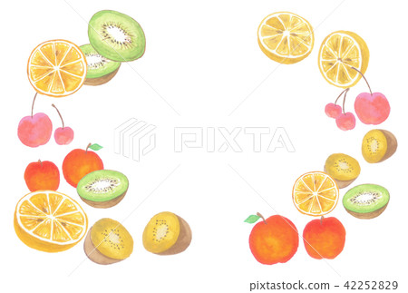Fruit frame, card - Stock Illustration [42252829] - PIXTA