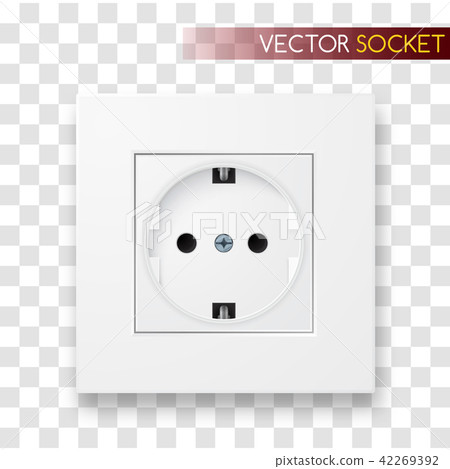 Realistic vector socket. Power outlet. - Stock Illustration [42269392 ...