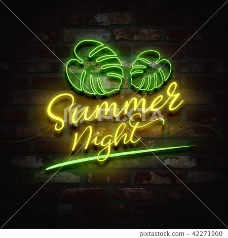 Neon Sign Object - Stock Illustration [42271900] - PIXTA