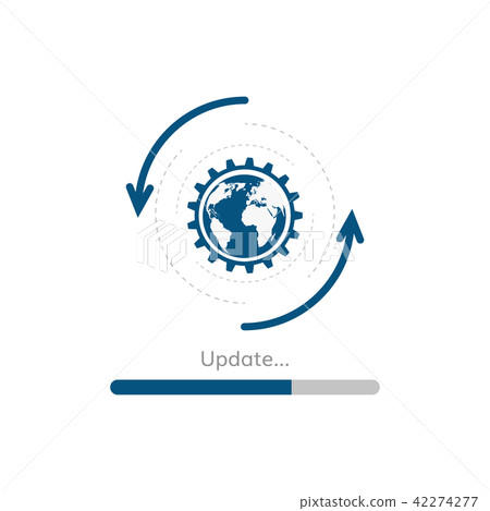 update progress bar vector - Stock Illustration [42274277] - PIXTA