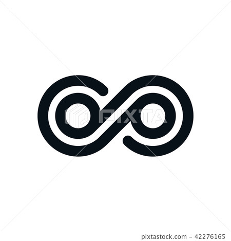 Monochrome infinity symbol-插圖素材 [42276165] - PIXTA圖庫
