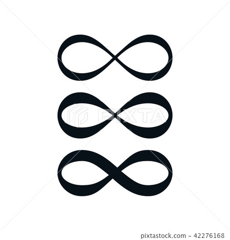 Simple infinity symbol set-插圖素材 [42276168] - PIXTA圖庫