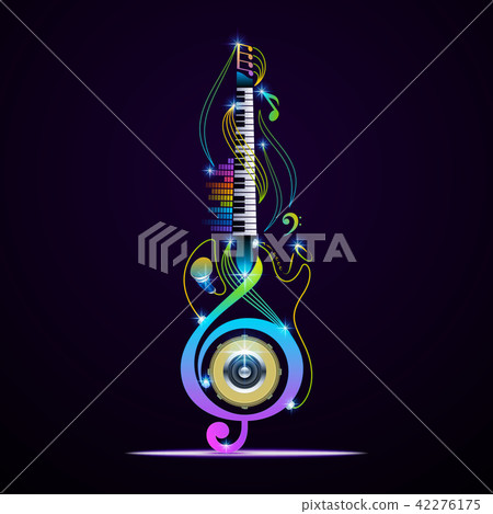 Musical instruments design - Stock Illustration [42276175] - PIXTA
