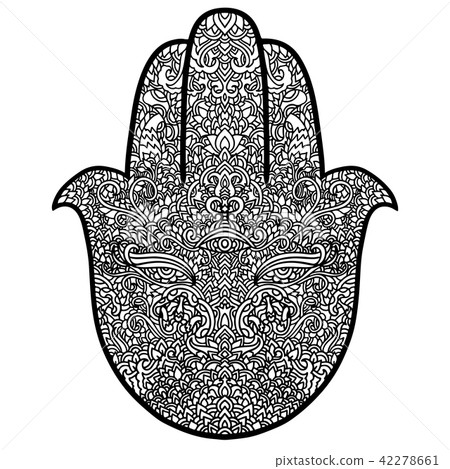 Hand Of Fatima Drawing
