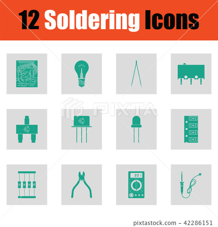 Set of soldering icons - Stock Illustration [42286151] - PIXTA