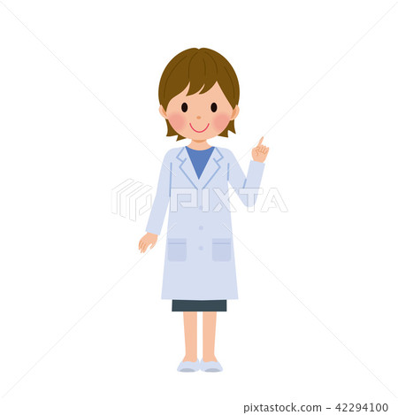 White female dietician illustration vector - Stock Illustration ...
