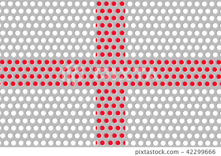Flag of England on metal - Stock Illustration [42299666] - PIXTA