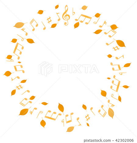Autumn leaves note Fall Icon - Stock Illustration [42302006] - PIXTA