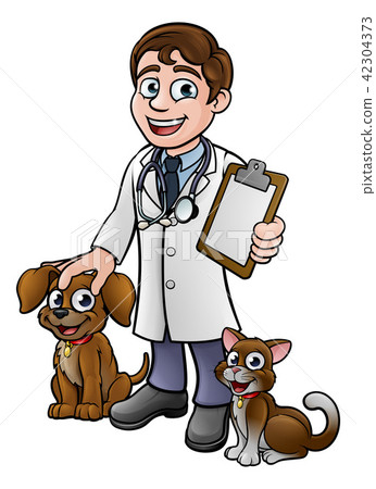 Vet Cartoon Character - Stock Illustration [42304373] - PIXTA