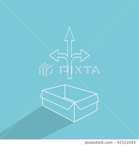 Think outside the box business concept -插圖素材 [42322093] - PIXTA圖庫