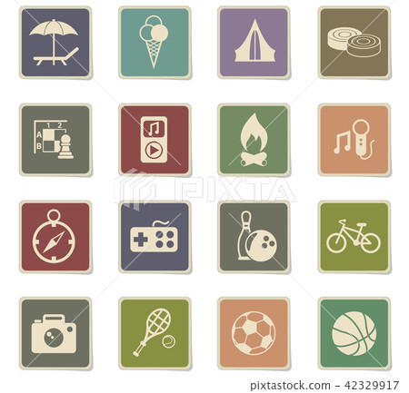 leisure icon set - Stock Illustration [42329917] - PIXTA