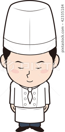 Male chef to bow - Stock Illustration [42335184] - PIXTA