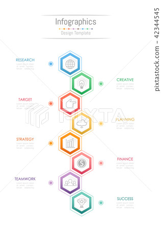 Infographic design elements with 8 options. - Stock Illustration ...