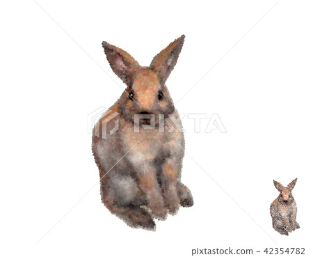 Hare. Isolated on white background. Vector - Stock Illustration ...
