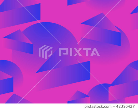 Retro futurism seamless pattern. Geometric element - Stock Illustration ...