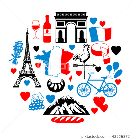 France background design. - Stock Illustration [42356872] - PIXTA