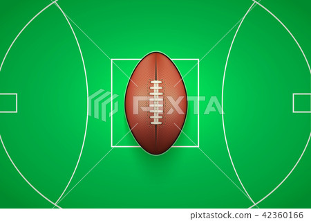 Poster Template of Australian rules football Ball - Stock Illustration ...