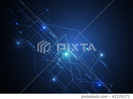 Abstract machine background with technology - Stock Illustration ...